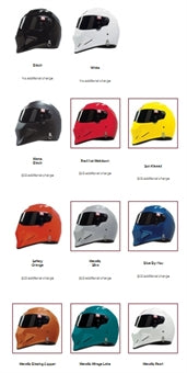 Simpson Helmet Size and Colour charts – Simpson Race Products